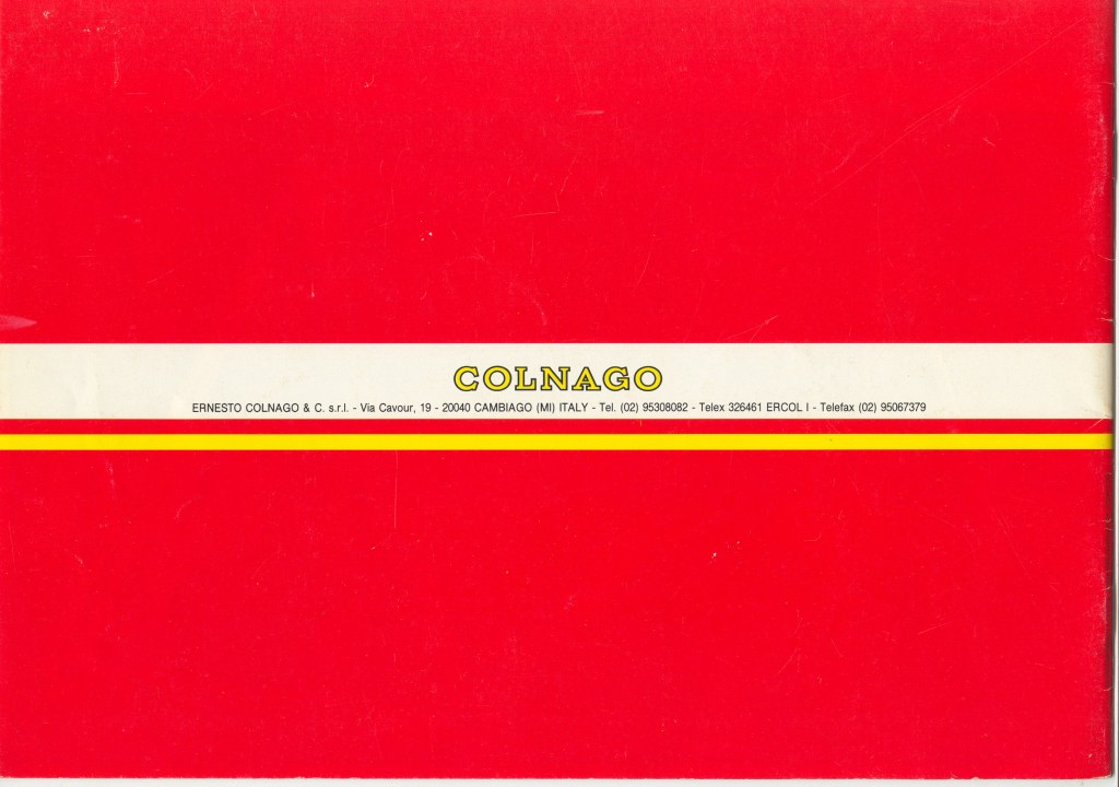 Colnago Catalogs | Saarf London